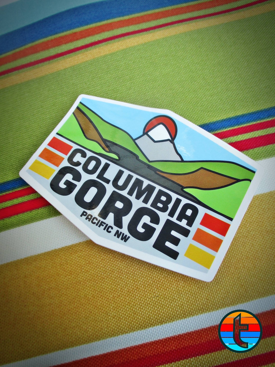 Columbia River Gorge Sticker Free Shipping. Rooster Rock. Hood River ...