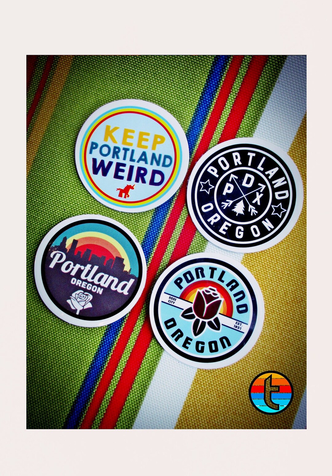 Portland Sticker Mini 4-pack FREE SHIPPING Portland Timbers Rose City ...