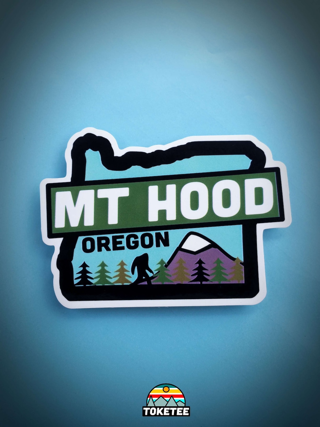 Mt Hood Sticker FREE SHIPPING Sasquatch Sticker Bigfoot Sticker Mount ...