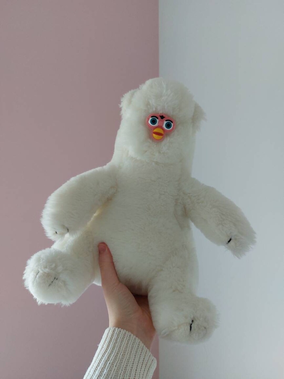Oddbody Furby Puppet Toy Polar Bear Plush Long Furby Custom Puppet ...