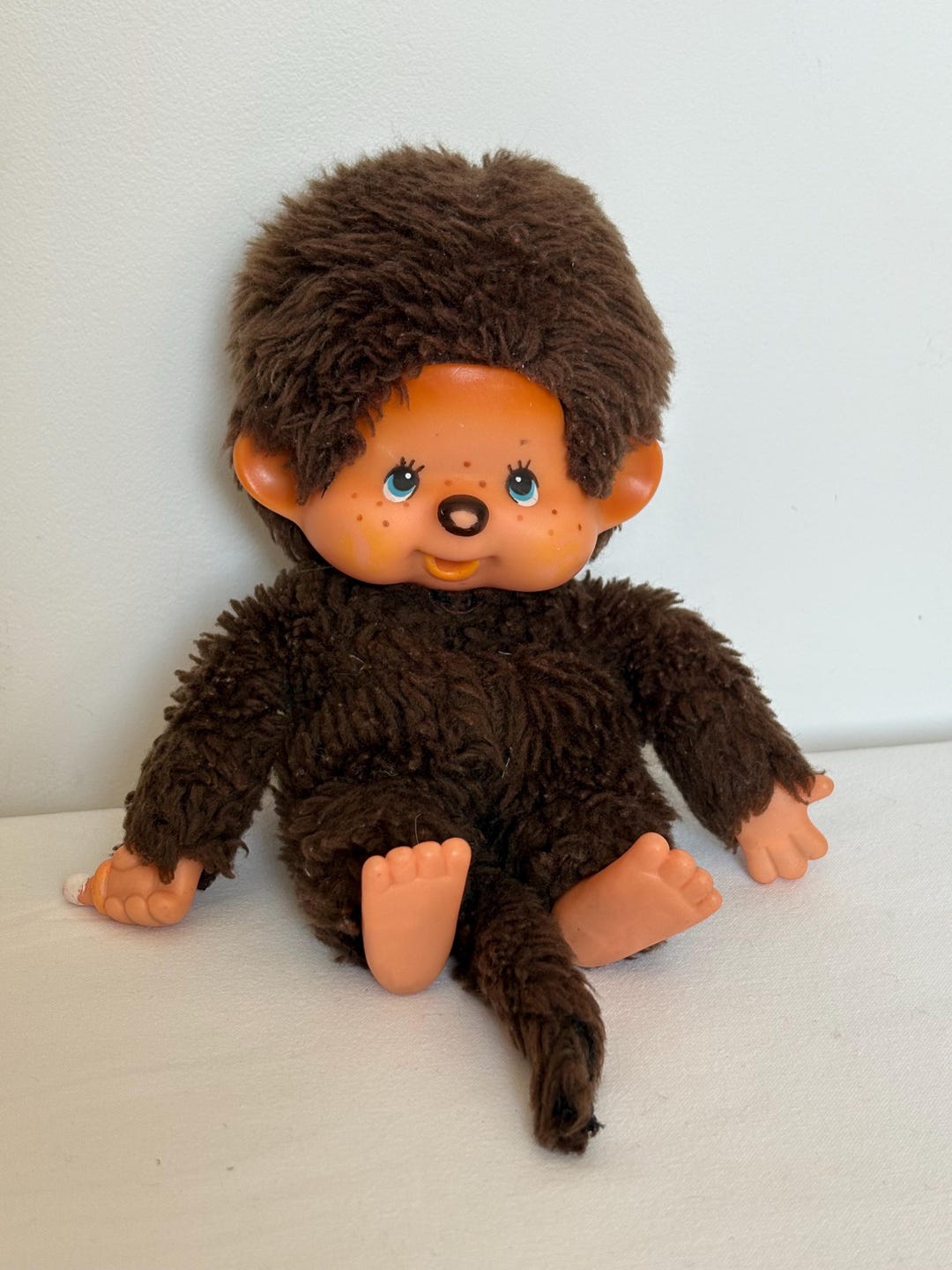 Vintage Monchhichi Boy Sekiguchi 7" Plush Monkey Doll Toy Cute Japanese ...