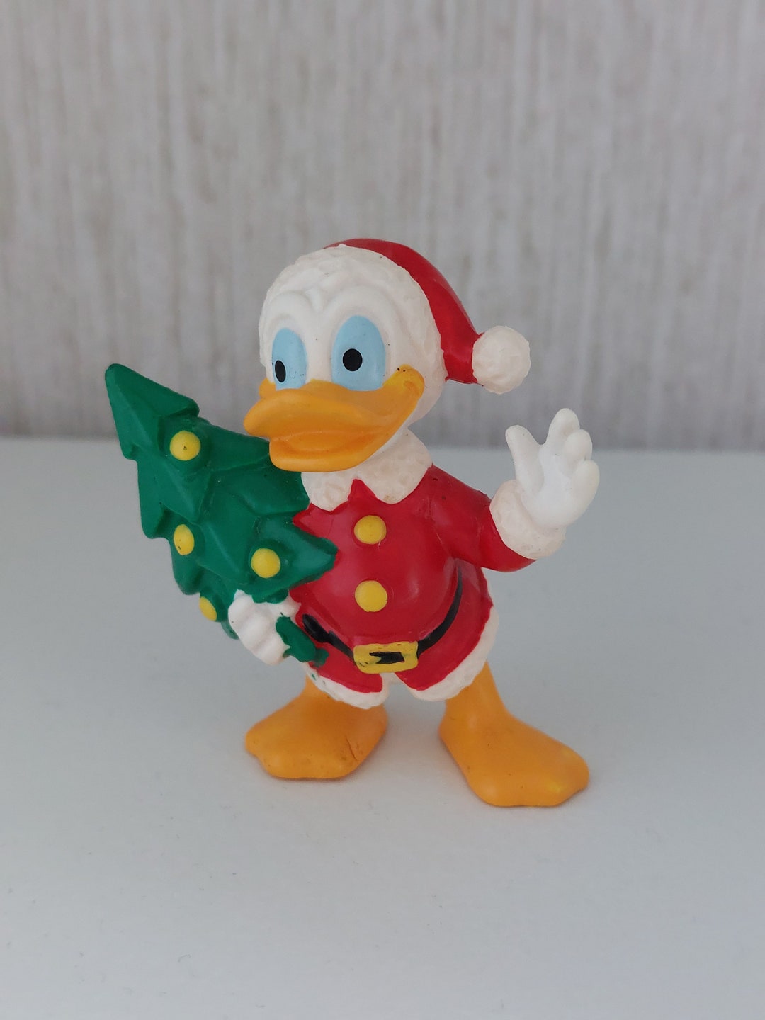 Vintage Disney Donald Duck Christmas Figurine Toy Xmas Tree Decoration ...
