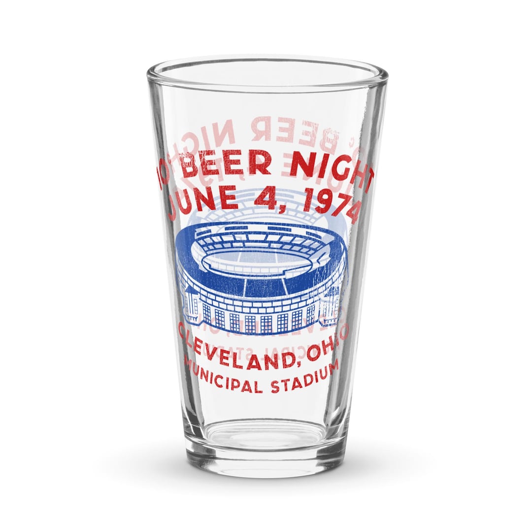 Cleveland Baseball Pint Glass (10 Cent Beer Night, 1974) - Etsy