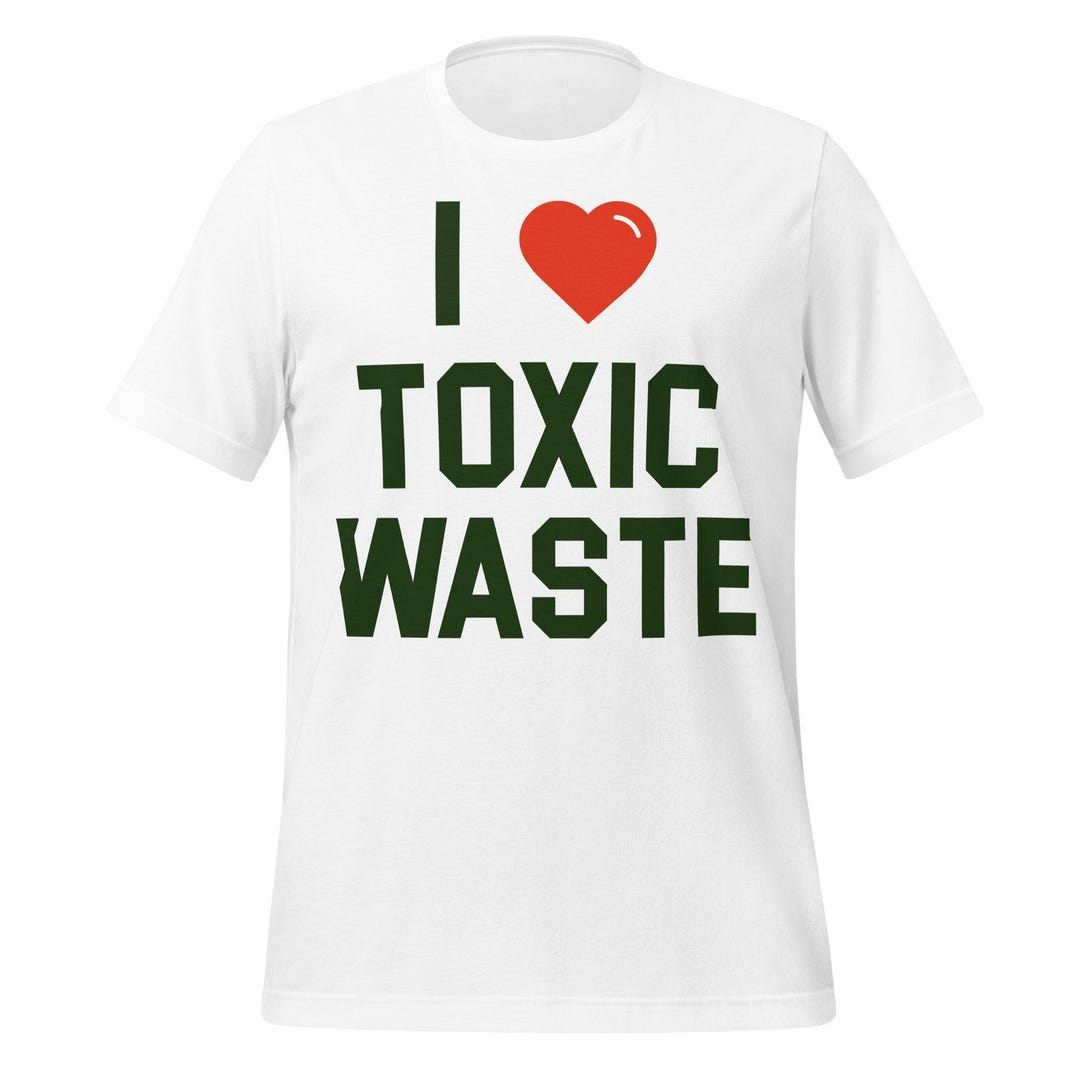 Retro Real Genius T-shirt, I Heart Toxic Waste (unisex S-XXL) - Etsy