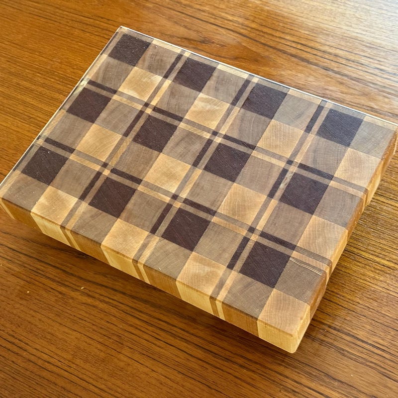 Plaid Cutting Board - Etsy