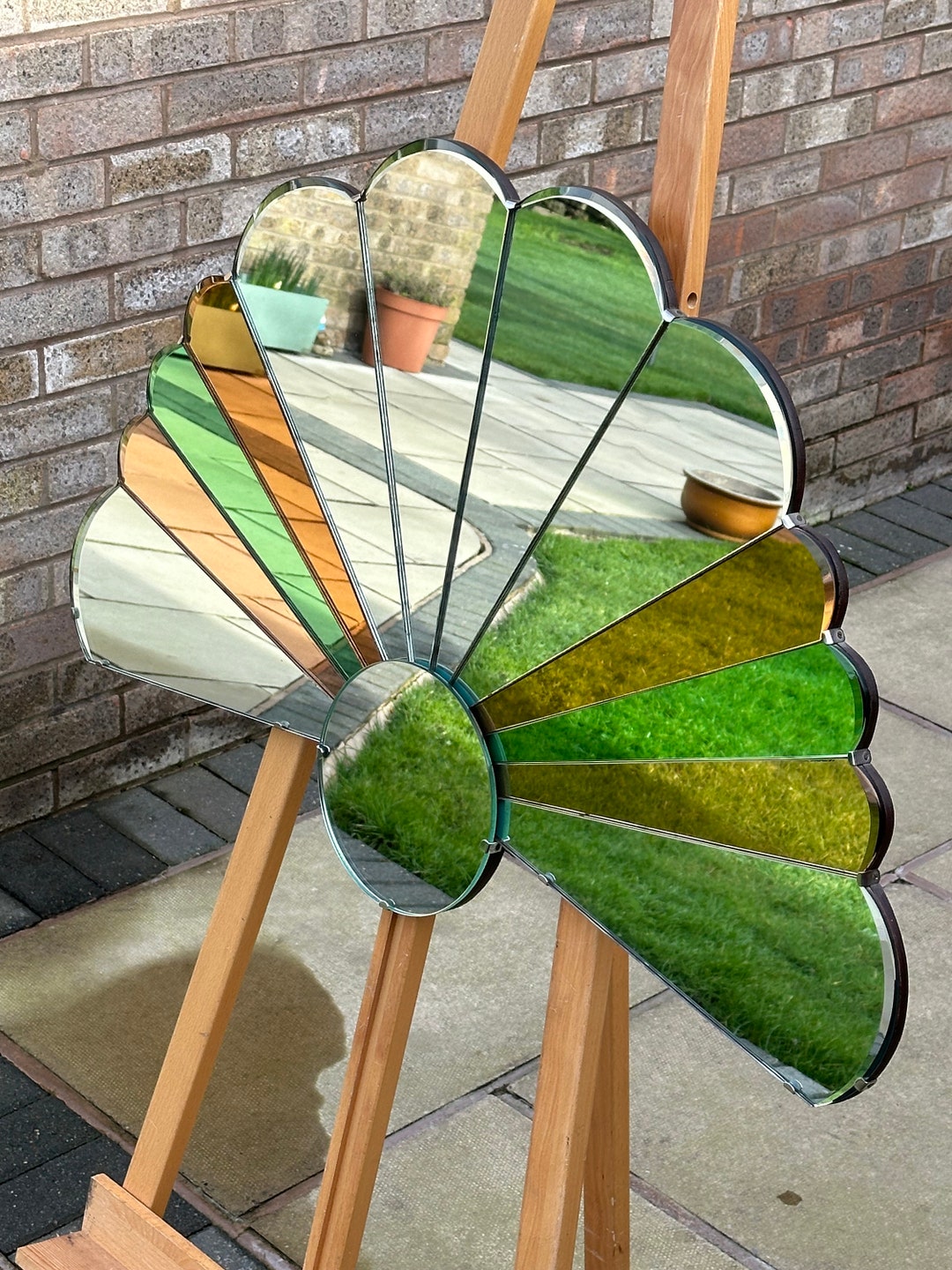 Art Deco Fan Mirror - Etsy