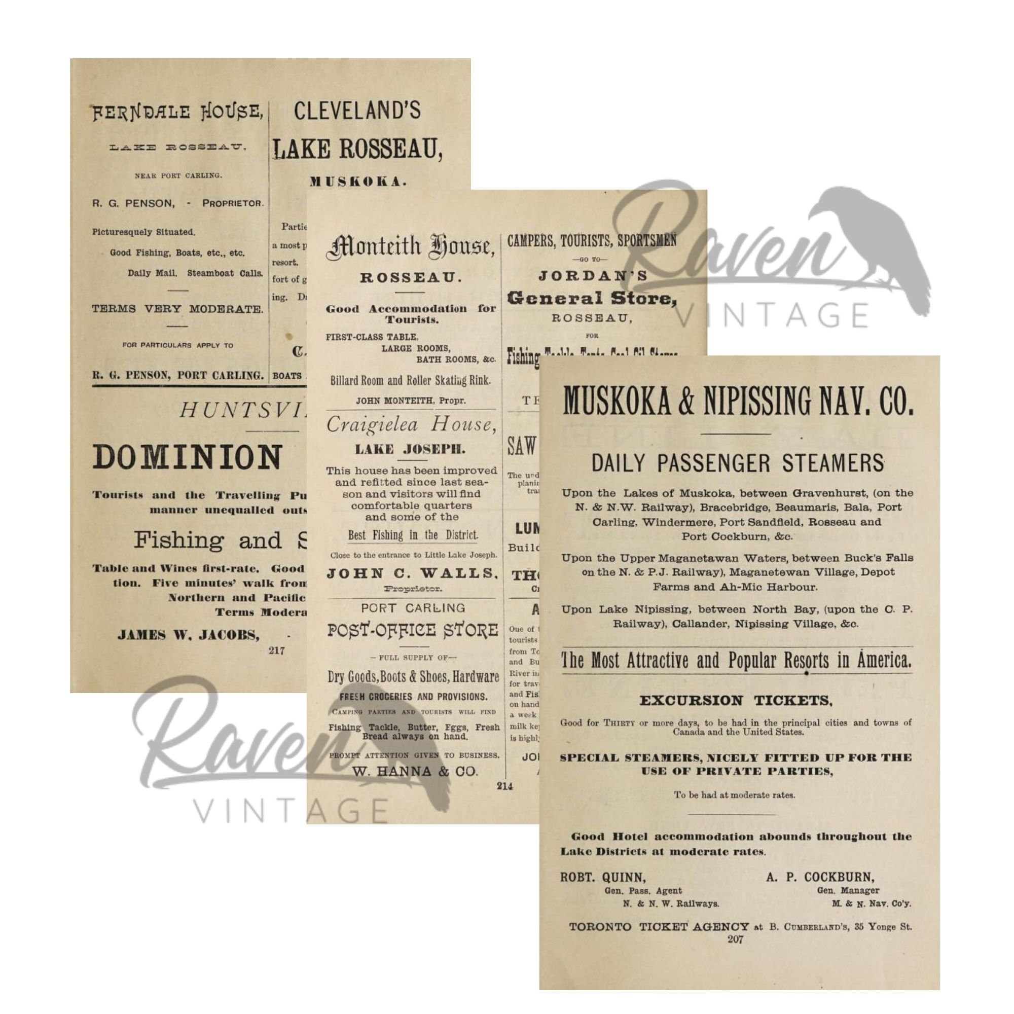 Cottage Country Printable Vintage Ephemera Bundle for Junk Journals ...