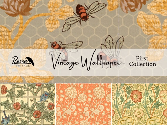 Vintage Wallpaper Printable First Collection William Morris - Etsy