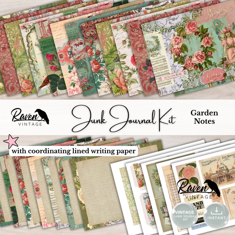 Printable Garden Notes - Etsy UK