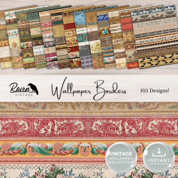 Wallpaper Borders - Etsy UK