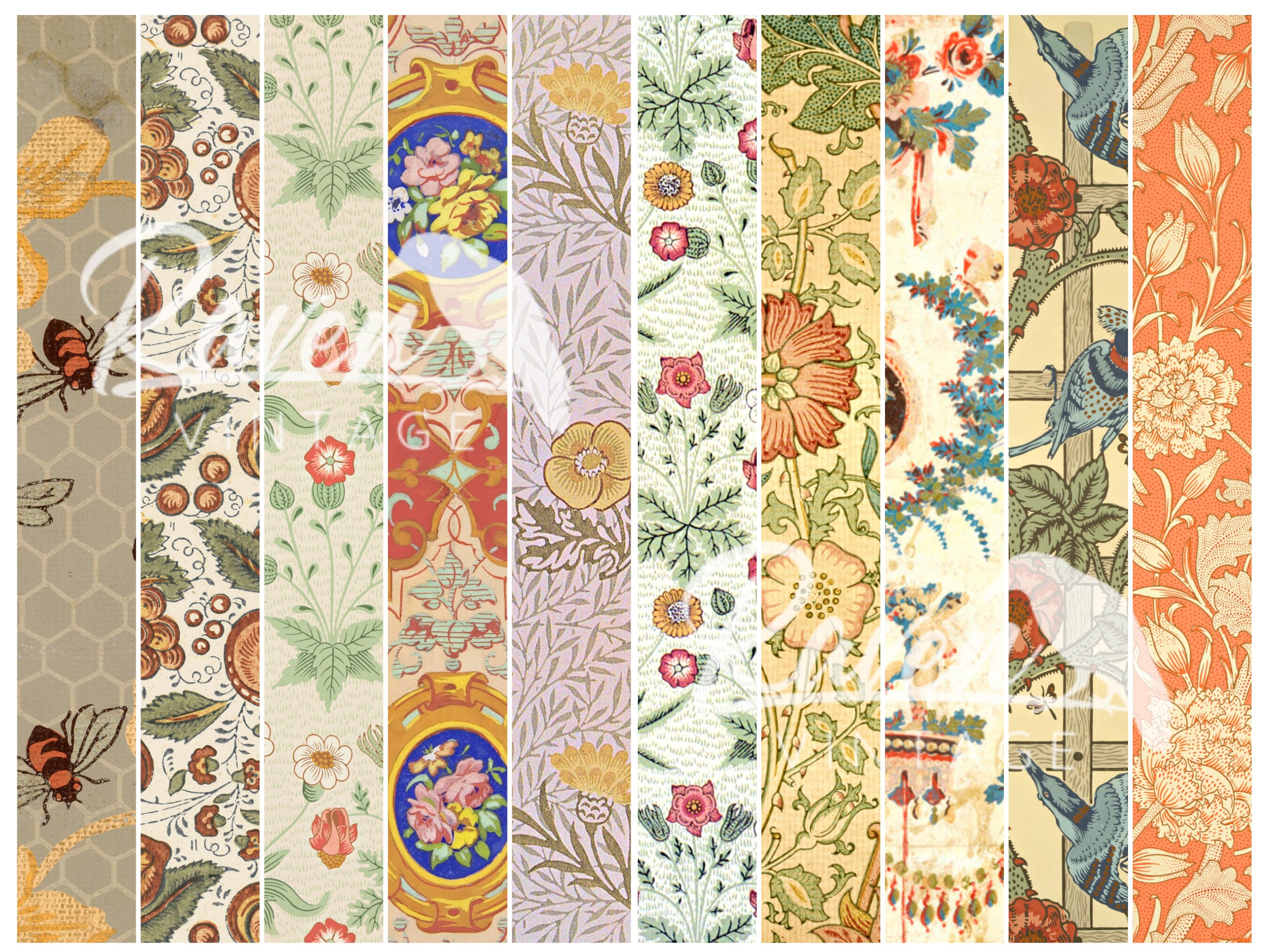 Vintage Wallpaper Printable, First Collection William Morris Wallpaper ...