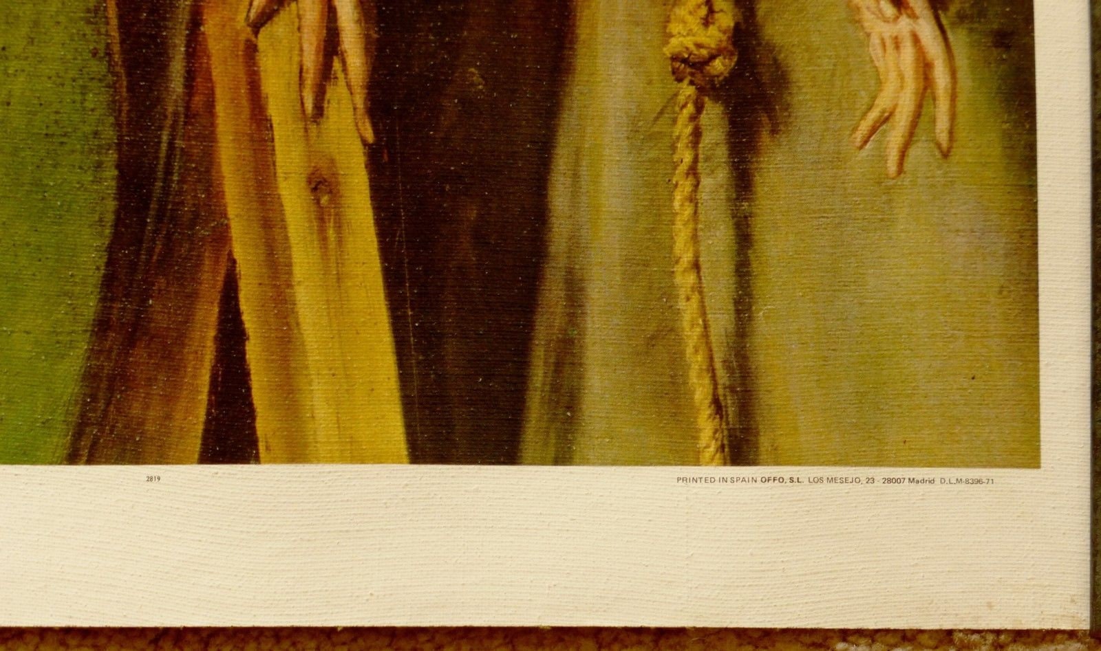 El Greco - San Andres Y San Francisco - Vintage 22" X 36" Lithograph on ...