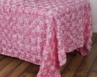 Pink tablecloth | Etsy