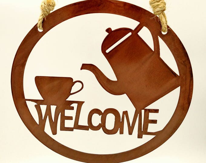 Coffee Welcome Sign, Joe, Coffee Bar, Caffeine, Barista, Custom USA ...