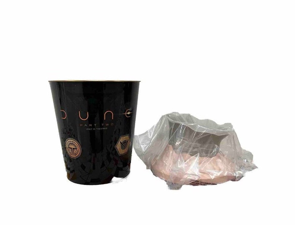 Get Your DUNE Part 2 Popcorn Bucket Set: Sandworm Toy & Dune Popcorn ...