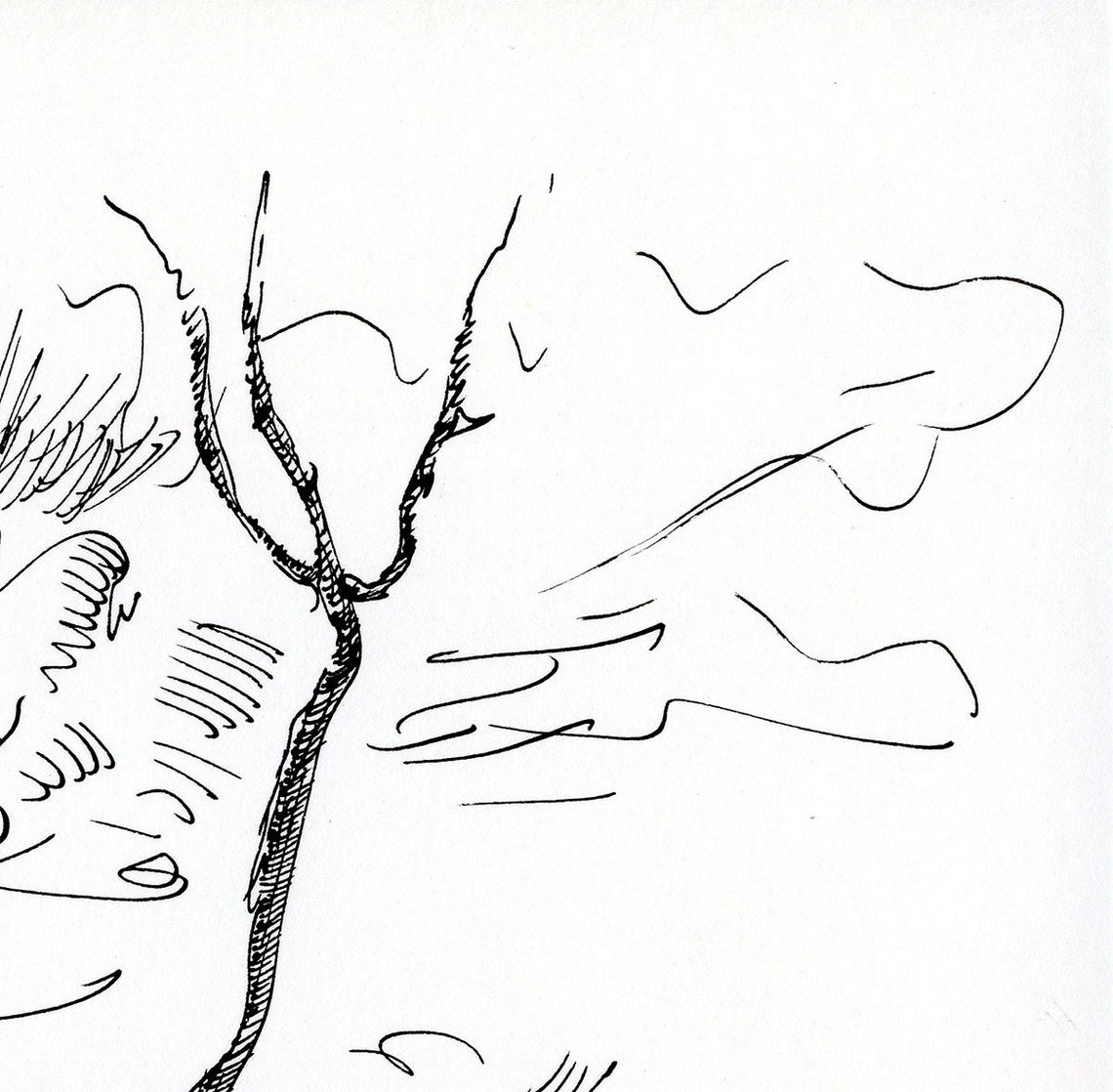 Peaceful Nature Drawing Calming Sea Drawing Baltic Sea Coast | Etsy