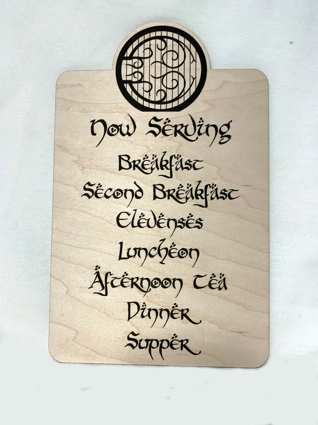 Hobbit Menu/lord of the Rings/second Breakfast/hobbit Door/pub/sign ...