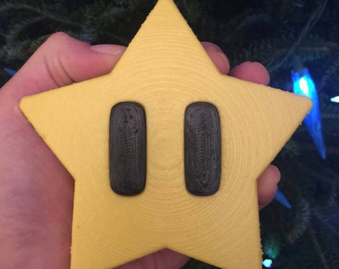 3D Printed Super Mario Star Christmas Tree Topper - Etsy Canada