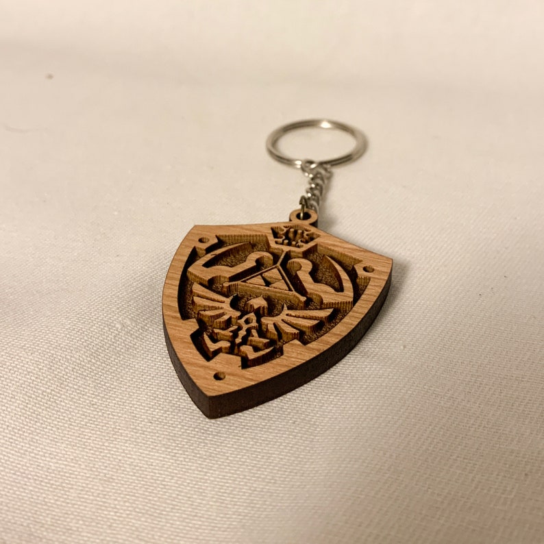Zelda Shield Keychain/hylian Shield/wood Shield/stocking - Etsy