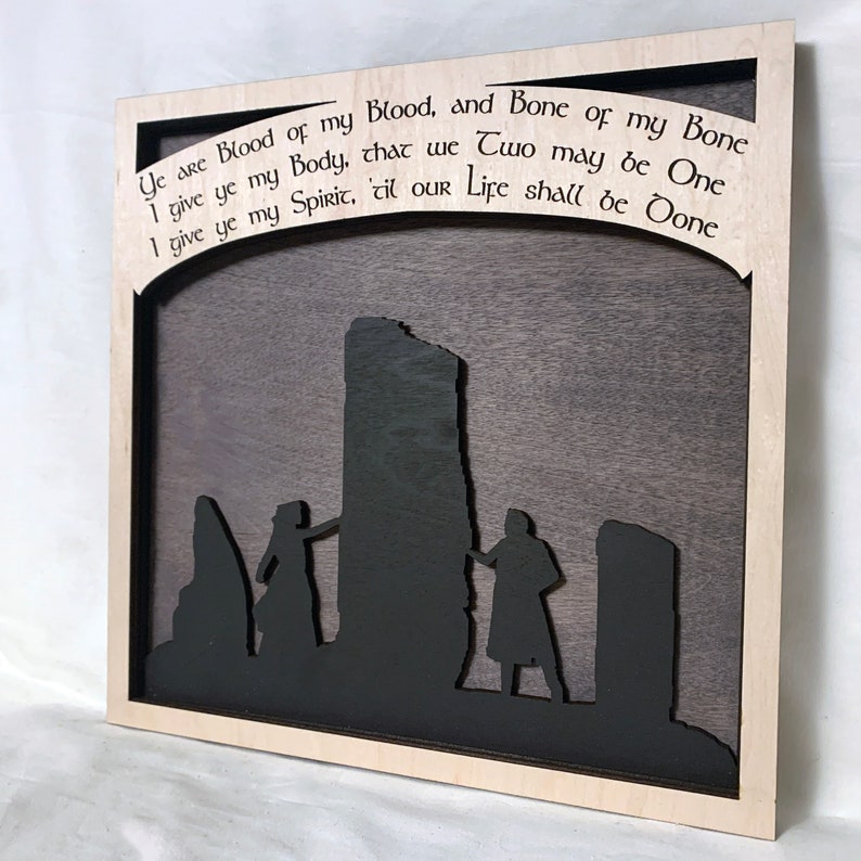 Outlander Sign/outlander Gift/blood of My Blood/scotland/book Shelf ...