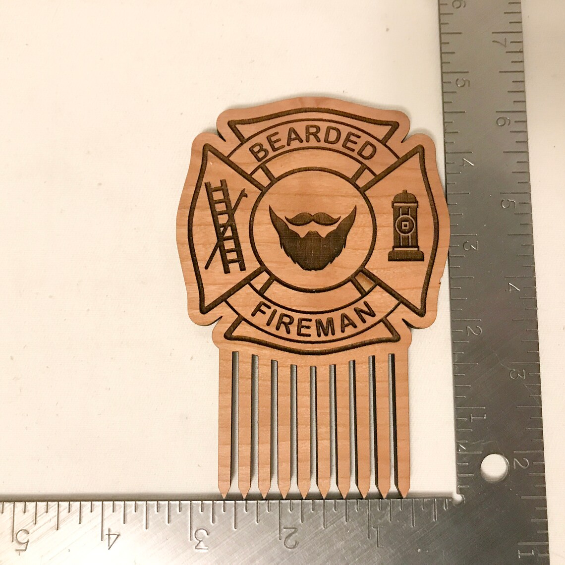 Firefighter/fireman Gift/beard Comb/fireman Gift/maltese - Etsy