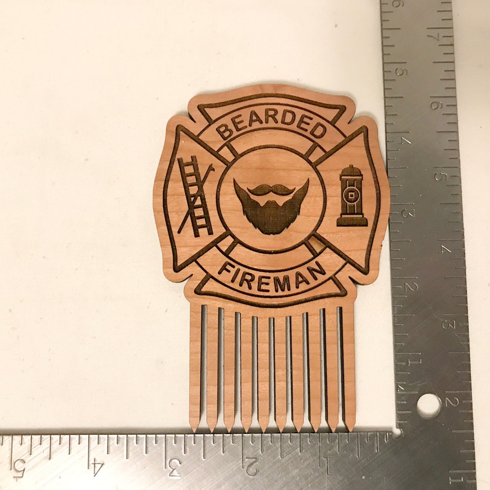 Firefighter/fireman Gift/beard Comb/fireman Gift/maltese - Etsy
