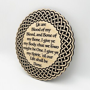 Outlander Sign/outlander Gift/celtic Blood Vow/outlander Vow/scotland ...