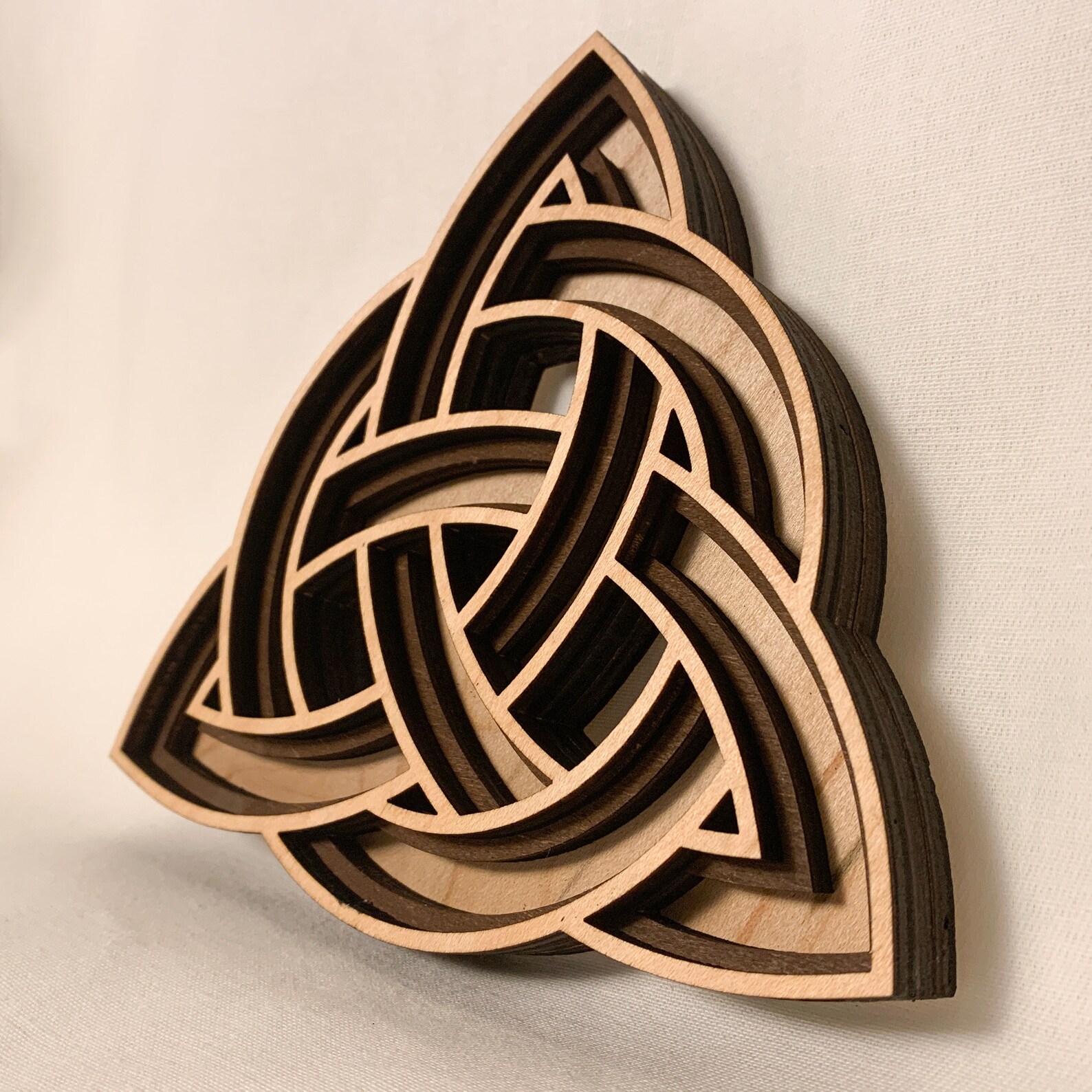 Celtic Knot /trinity Knot/triquetra/wall Art/charmed/celtic Gift/maple ...