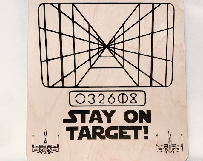 Star Wars Funny T Shirt Stay on Target Trench Targeting Computer Screen ...