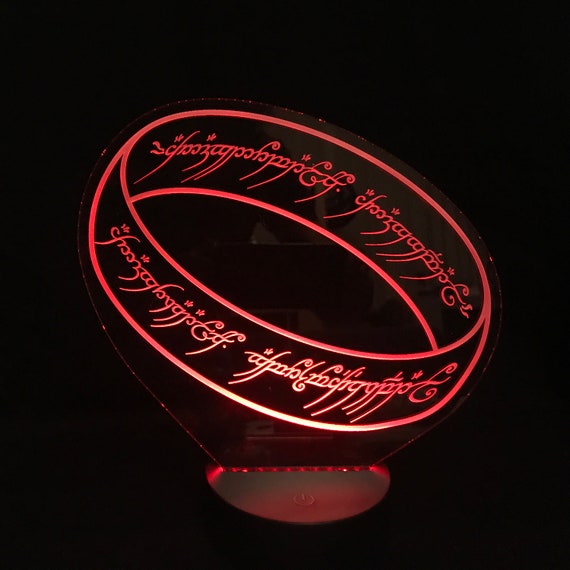 3D Lamp table Lamp lotr light night Light desk Lamp fantasy Ring W remote 16 Color color Changing for Her for Geek nightlight Etsy