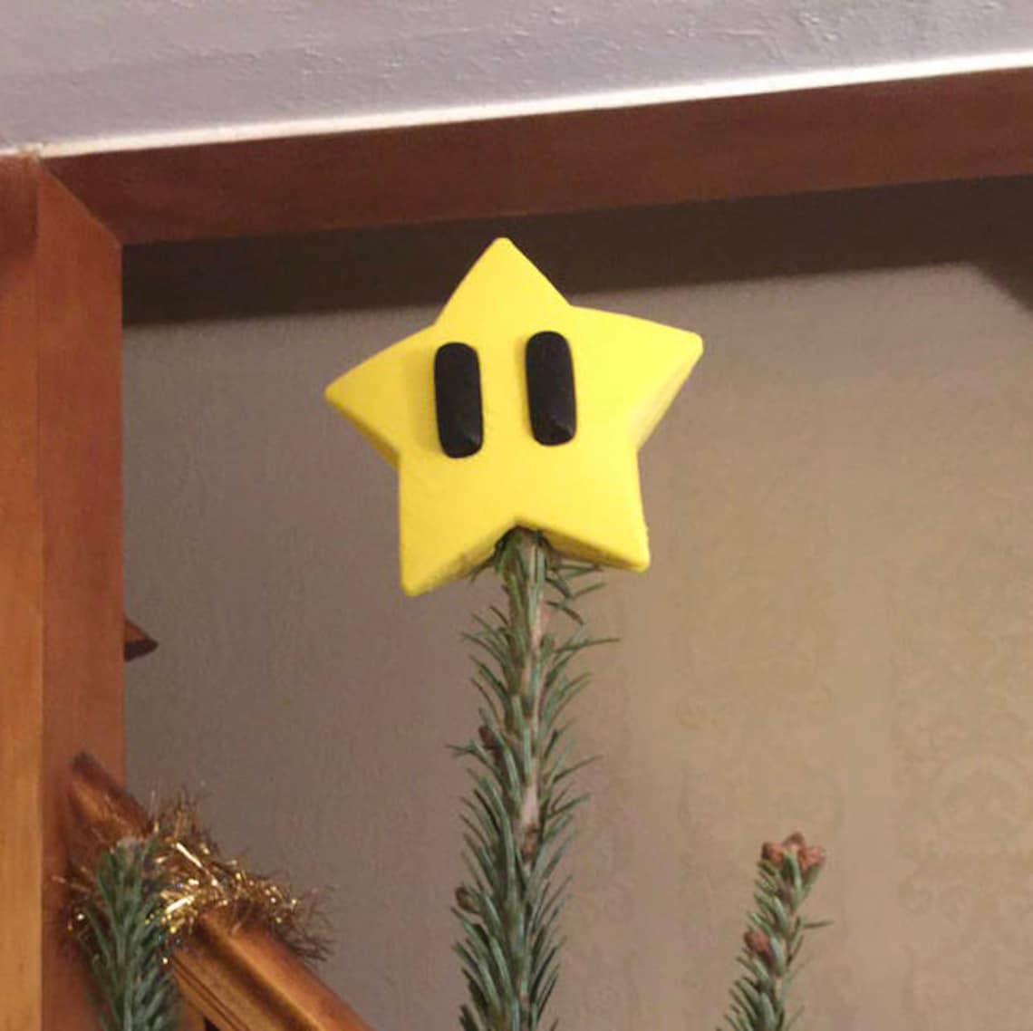 Christmas Tree Topper/mario Star Tree Topper/super | Etsy
