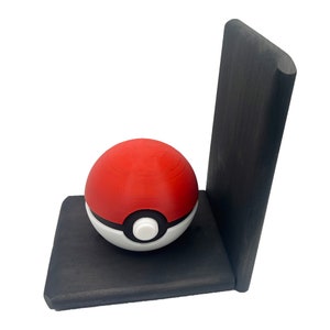 Pokeball Bookends/pokemon Gift/handmade Gift/book Shelf/video Game ...