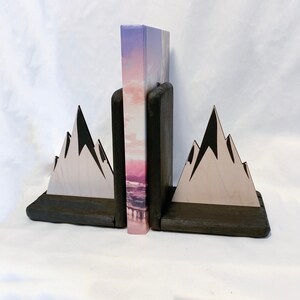Mountain Bookends/high Peak/inspirational/travel Bookends/mountain ...