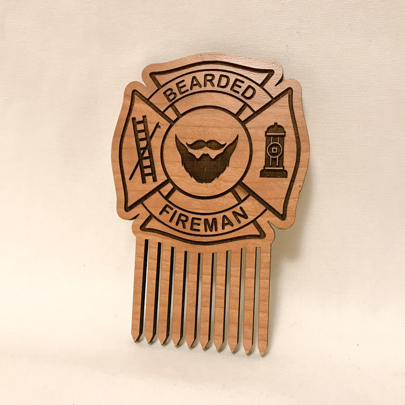 Firefighter/fireman Gift/beard Comb/fireman Gift/maltese - Etsy