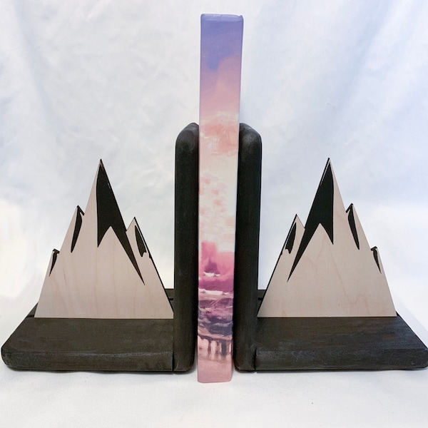 Mountain Bookends - Etsy