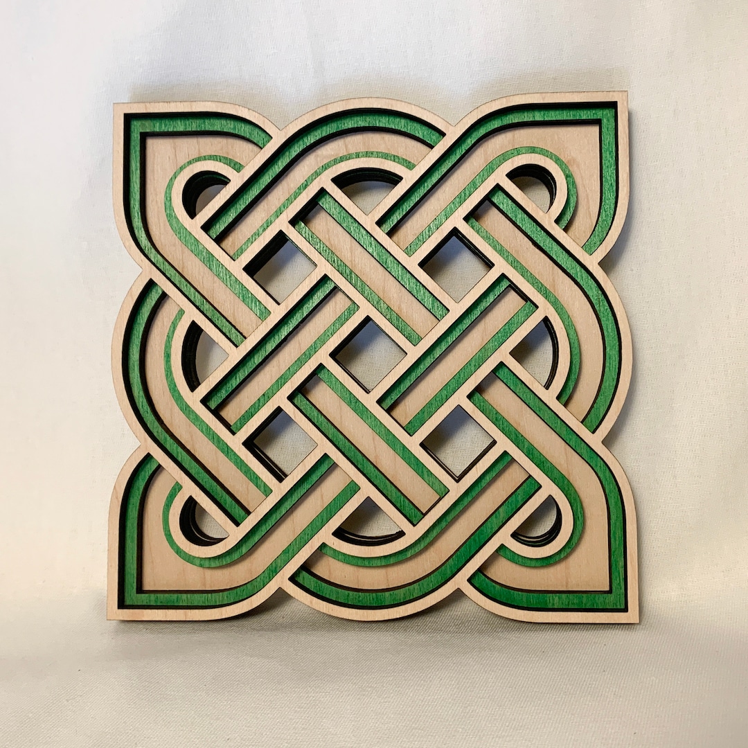 Celtic Knot/celtic Gift/wall Decor/wall Art/irish Gift/3d Wall Art/wood ...