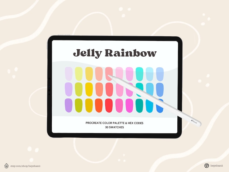 Procreate Color Palette Digital Planner Color Swatches Goodnotes ...