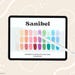 Beach Theme Color Palette | Procreate Color Palette | Digital Planner ...