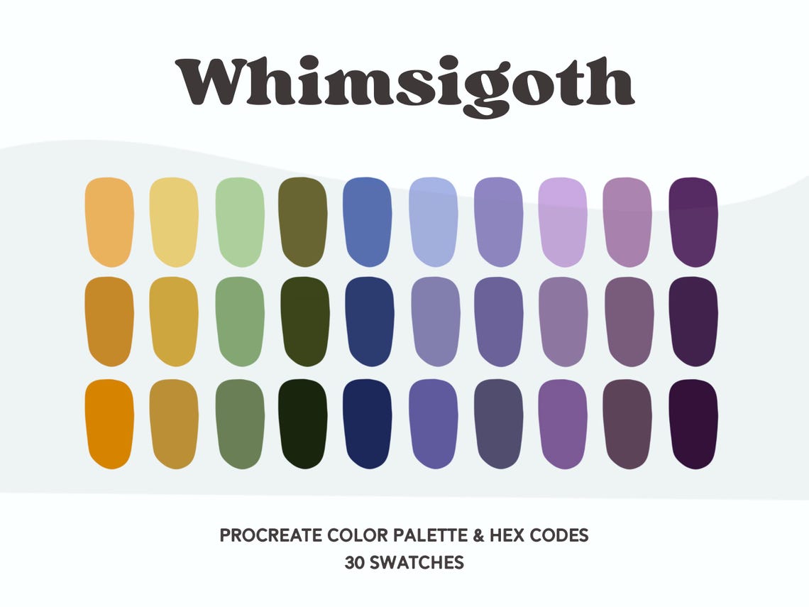 Procreate Color Palette Digital Planner Color Swatches Goodnotes ...