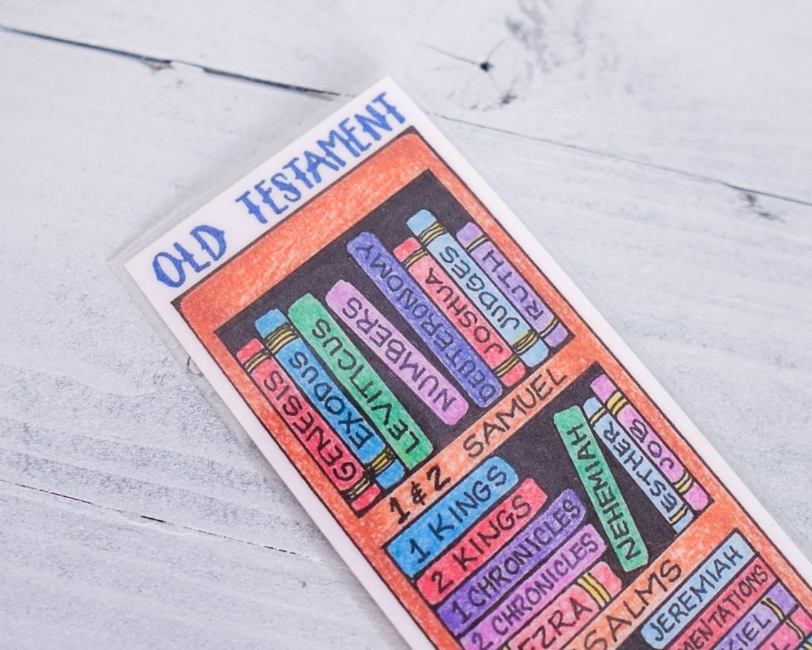 Scripture Bookmark Books of the Old Testament Bible - Etsy