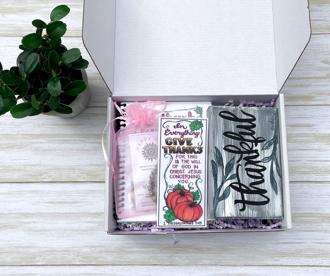 The Handcrafted Gratitude Gift Box Thankful Grateful Blessed - Etsy