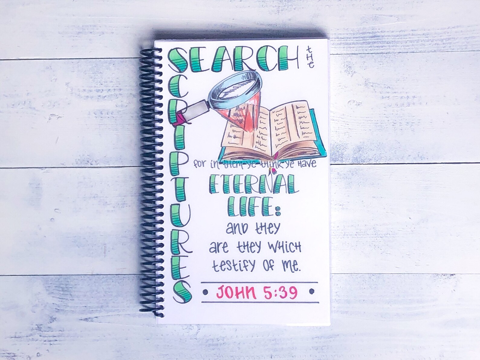 Daily Devotional Journal Bible Study Journal Search the | Etsy