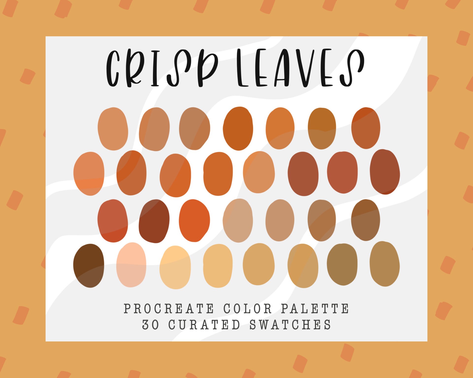 Autumn Coloring Book | Procreate Color Palette | 4 Pages | 30 Color ...