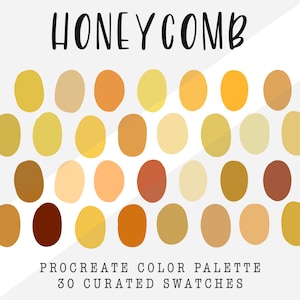 Honeycomb | Procreate Color Palette | 30 Color Swatches | iPad ...