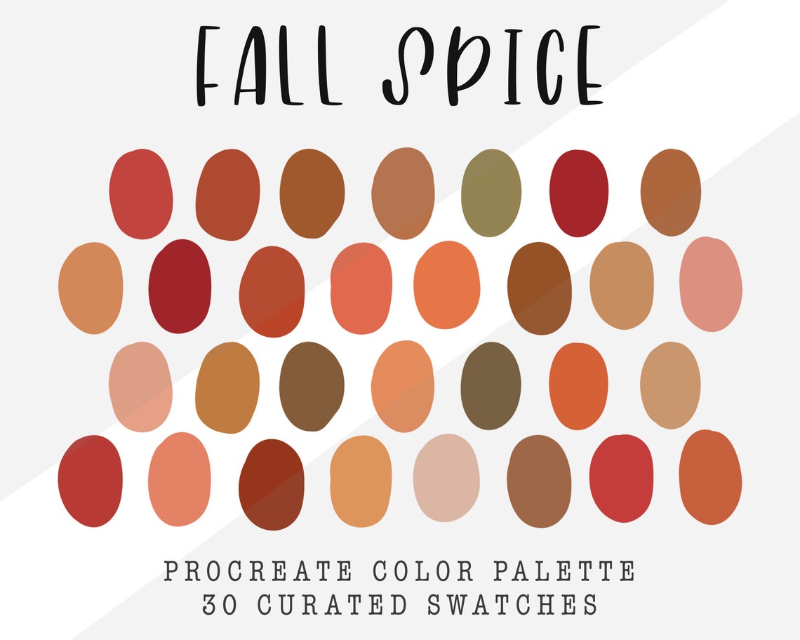 Harvest Procreate Color Palette Pair 60 Color Swatches iPad Procreate ...