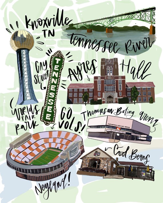 University Tennessee Knoxville Map