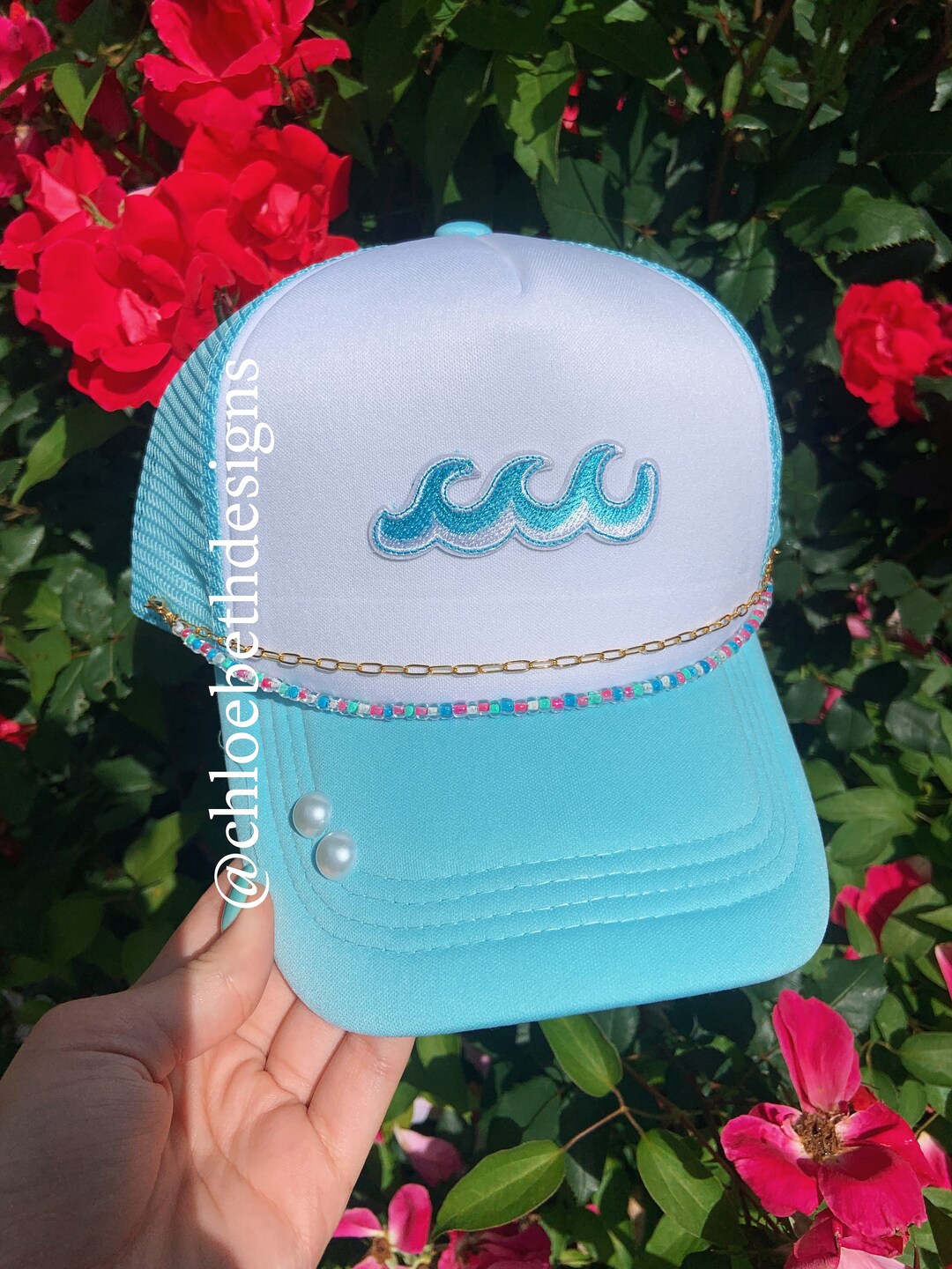 Ride the Wave Trucker Hat- Bling Summer Trucker Hat for Women, Summer ...