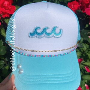 Ride the Wave Trucker Hat- Bling Summer Trucker Hat for Women, Summer ...