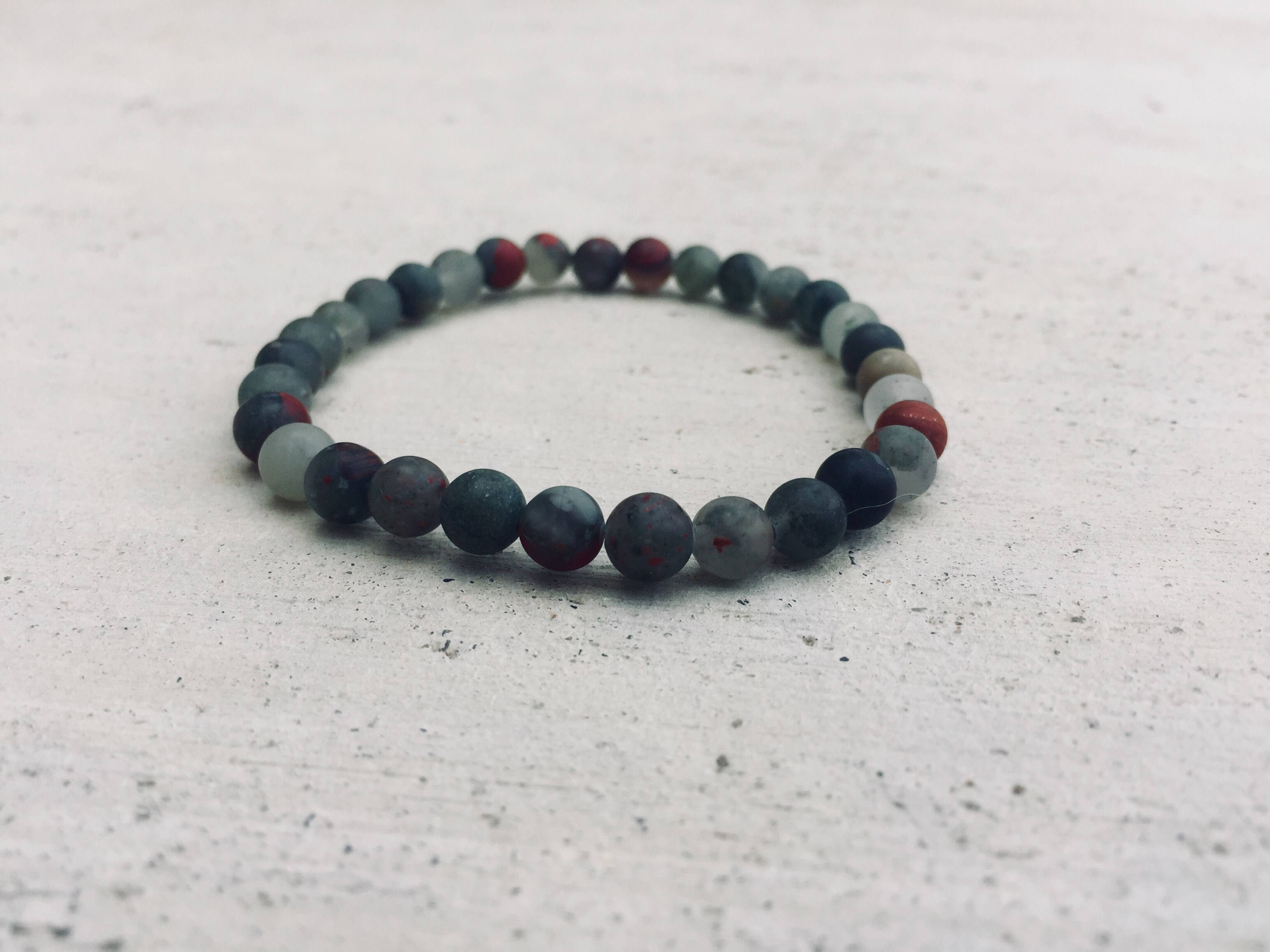 African Bloodstone Bracelet Gemstone Intention Bracelets - Etsy
