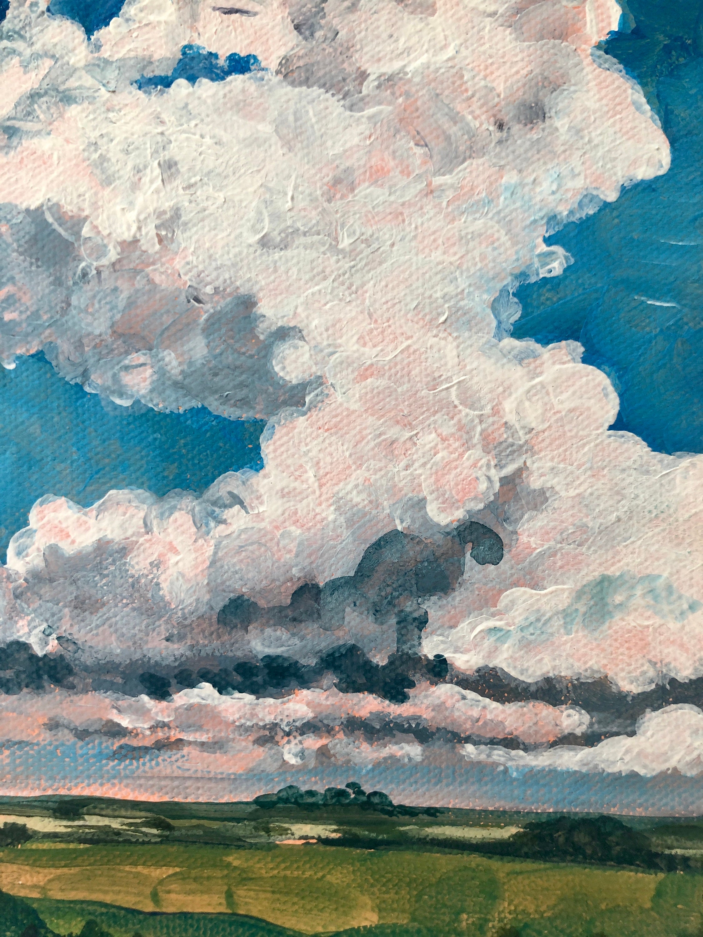 Sea Side Landscape, Port Aransas, Texas, Clouds and Sky, Small Works ...